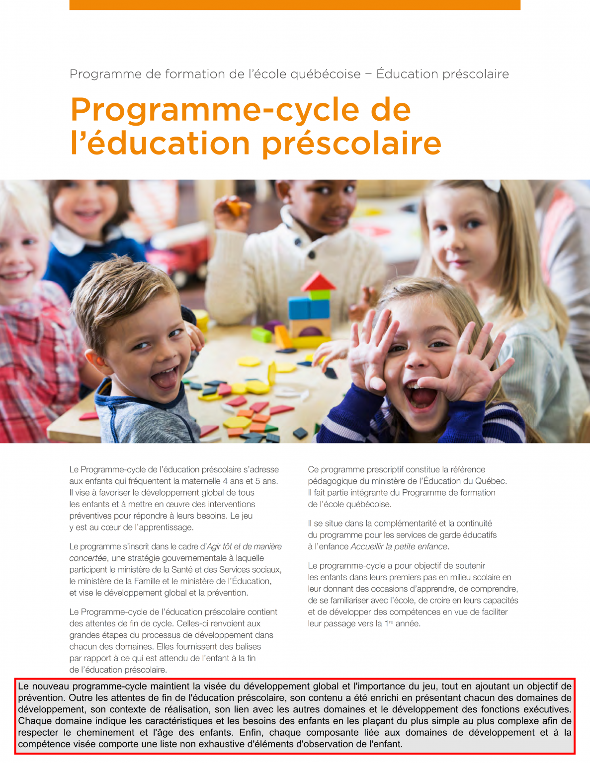 Préscolaire | Syndicat de l'enseignement du Grand-Portage (SEGP)